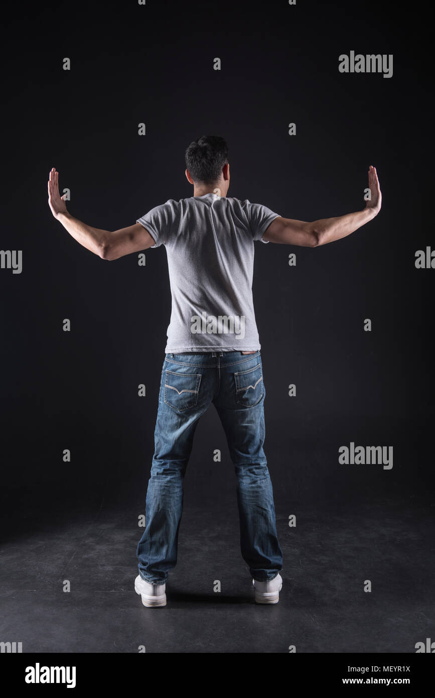 Man turning his back hi-res stock photography and images - Alamy