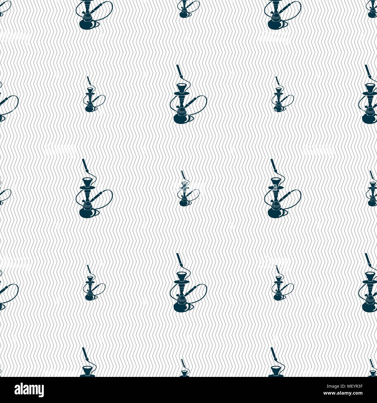 Hookah sign. Seamless pattern with geometric texture. Vector ...