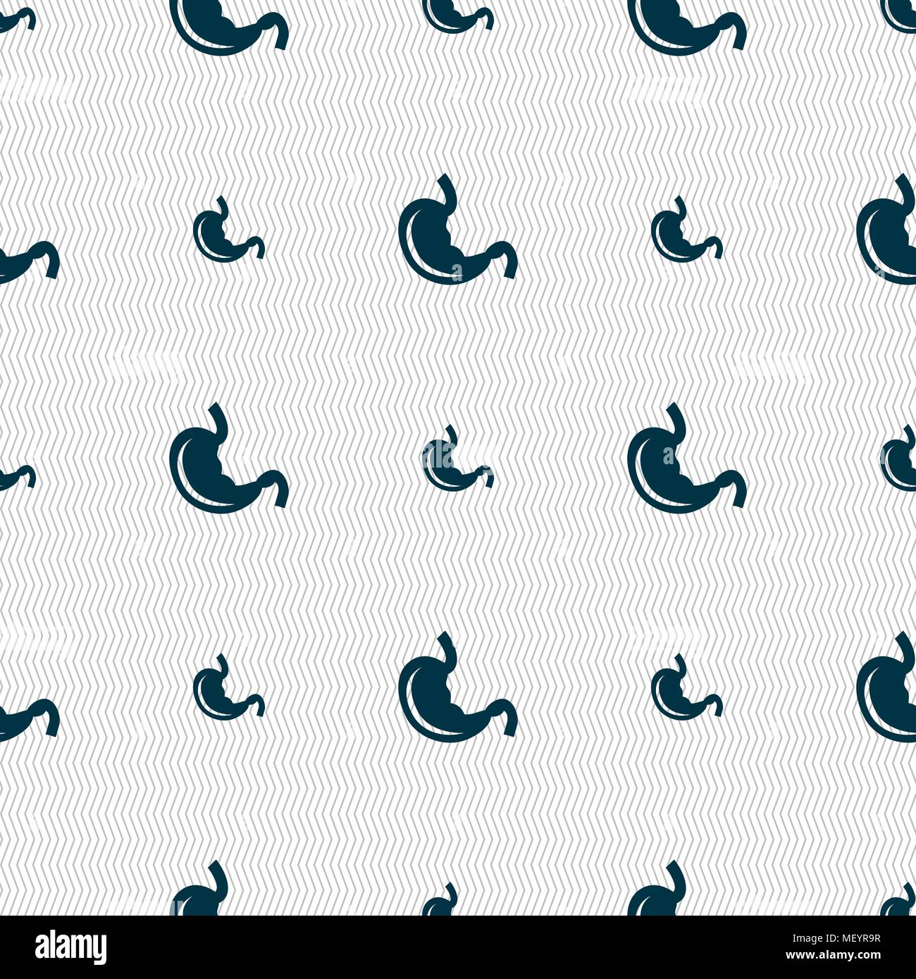 Stomach sign. Seamless pattern with geometric texture. Vector ...