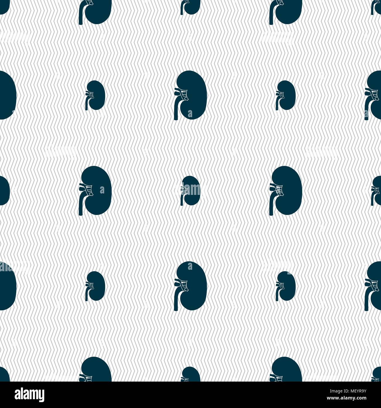Kidney sign. Seamless pattern with geometric texture. Vector ...