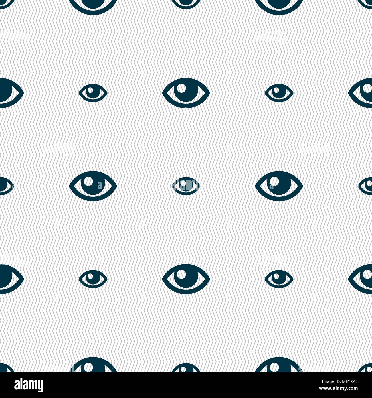 Eye sign. Seamless pattern with geometric texture. Vector illustration ...