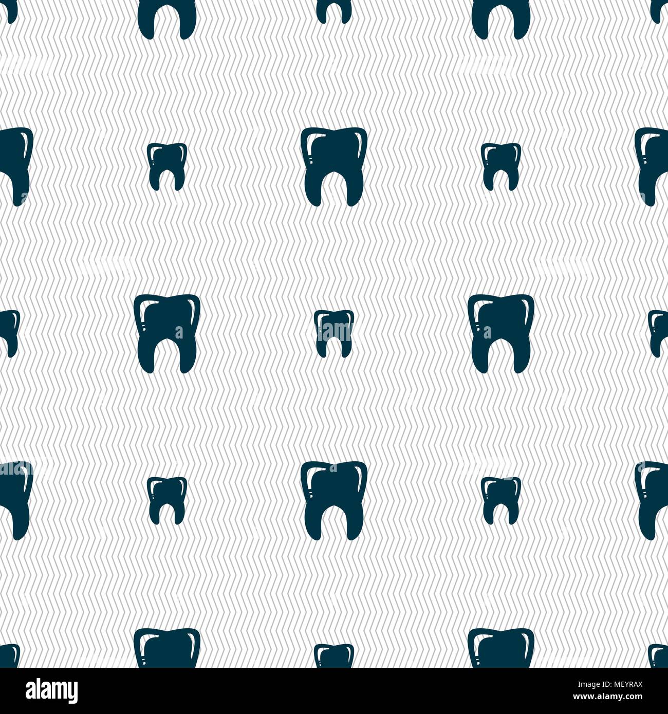Tooth sign. Seamless pattern with geometric texture. Vector ...