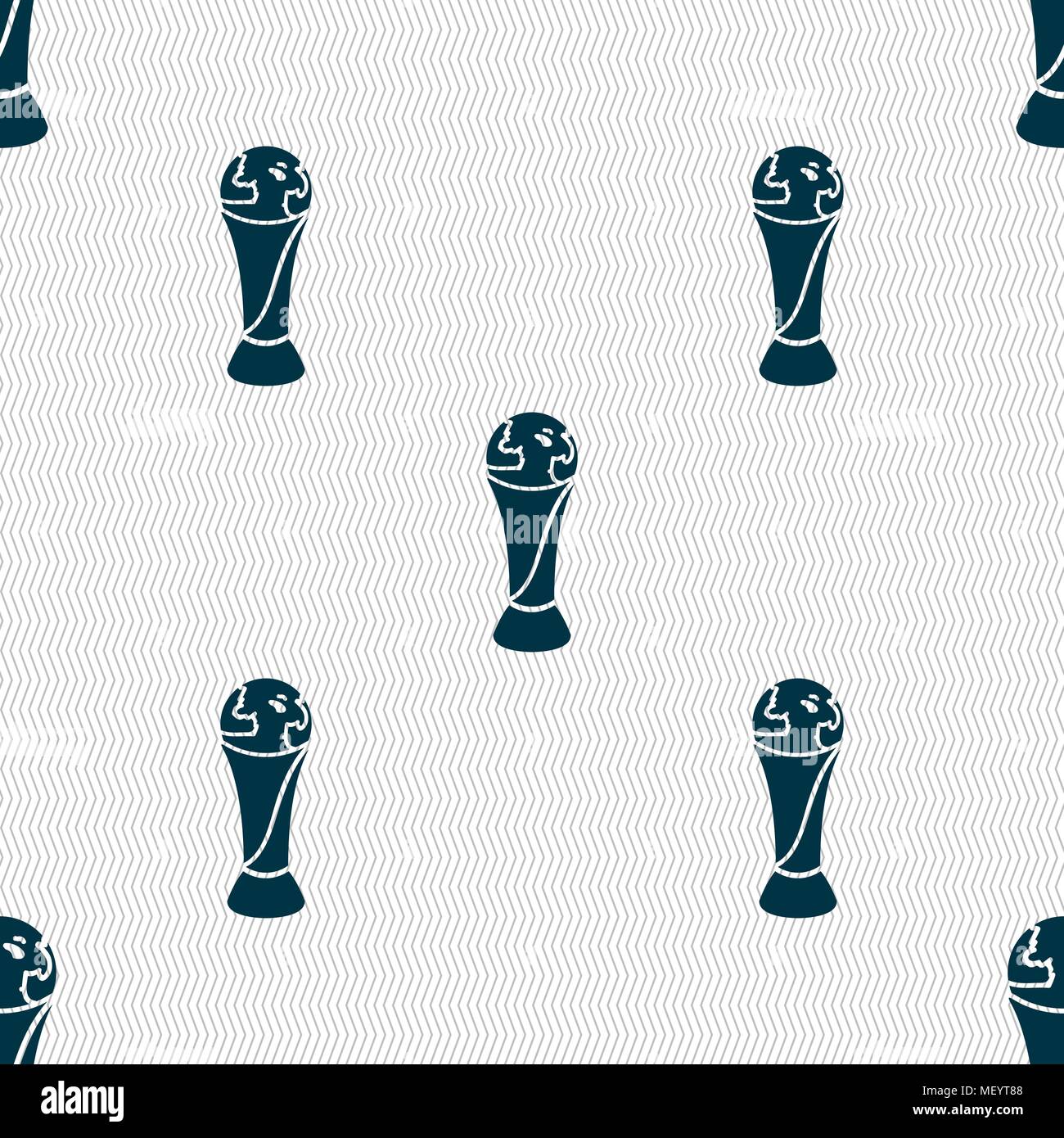 World cup icon sign. Seamless pattern with geometric texture. Vector ...