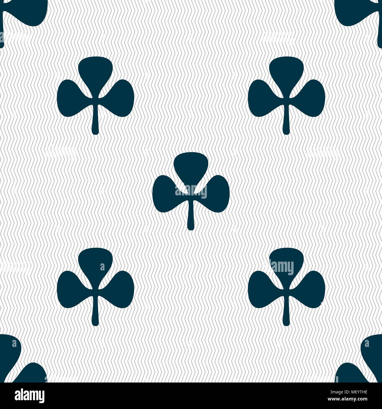 Clover sign. Seamless pattern with geometric texture. Vector ...