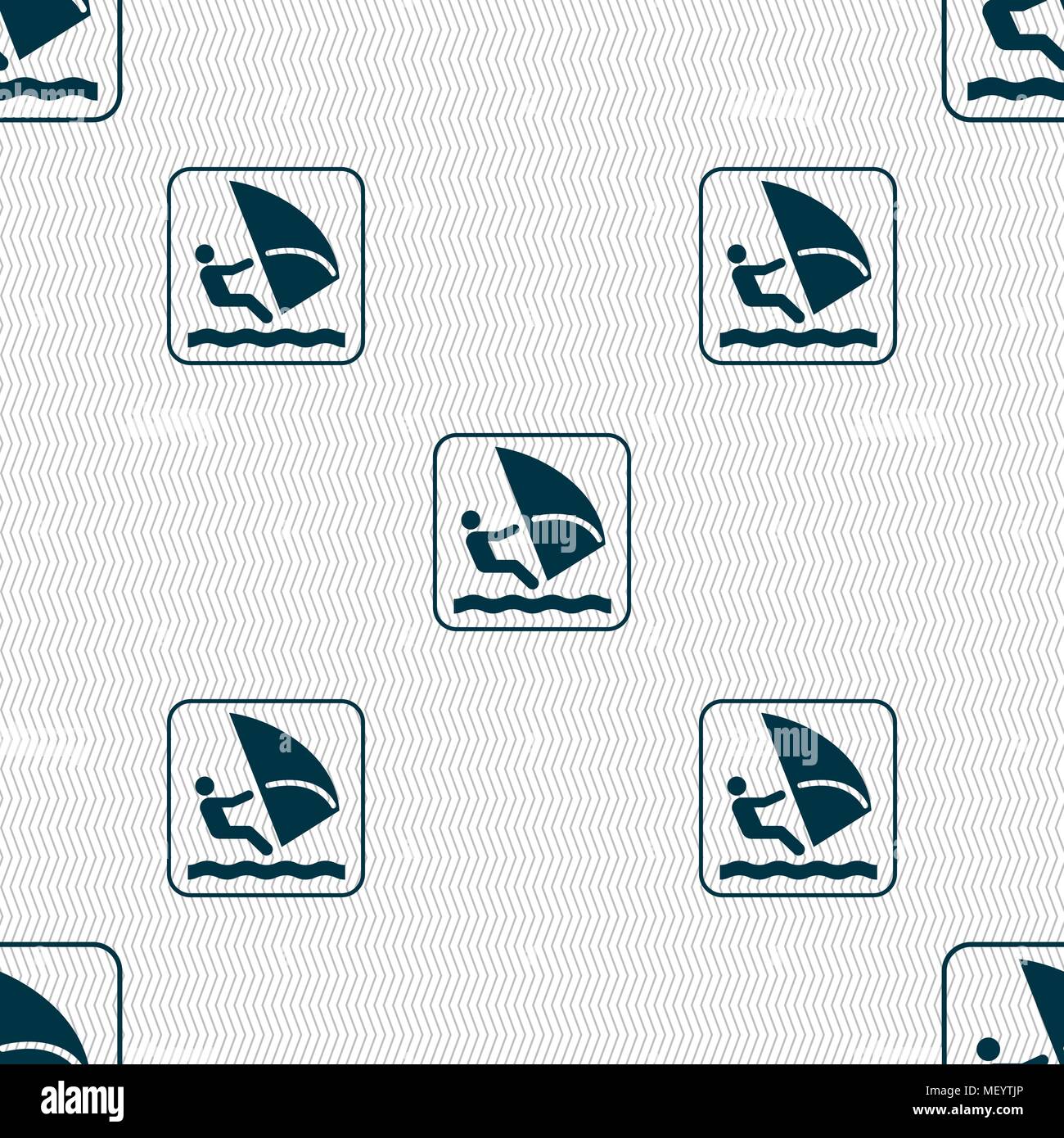 Windsurfing sign. Seamless pattern with geometric texture. Vector ...