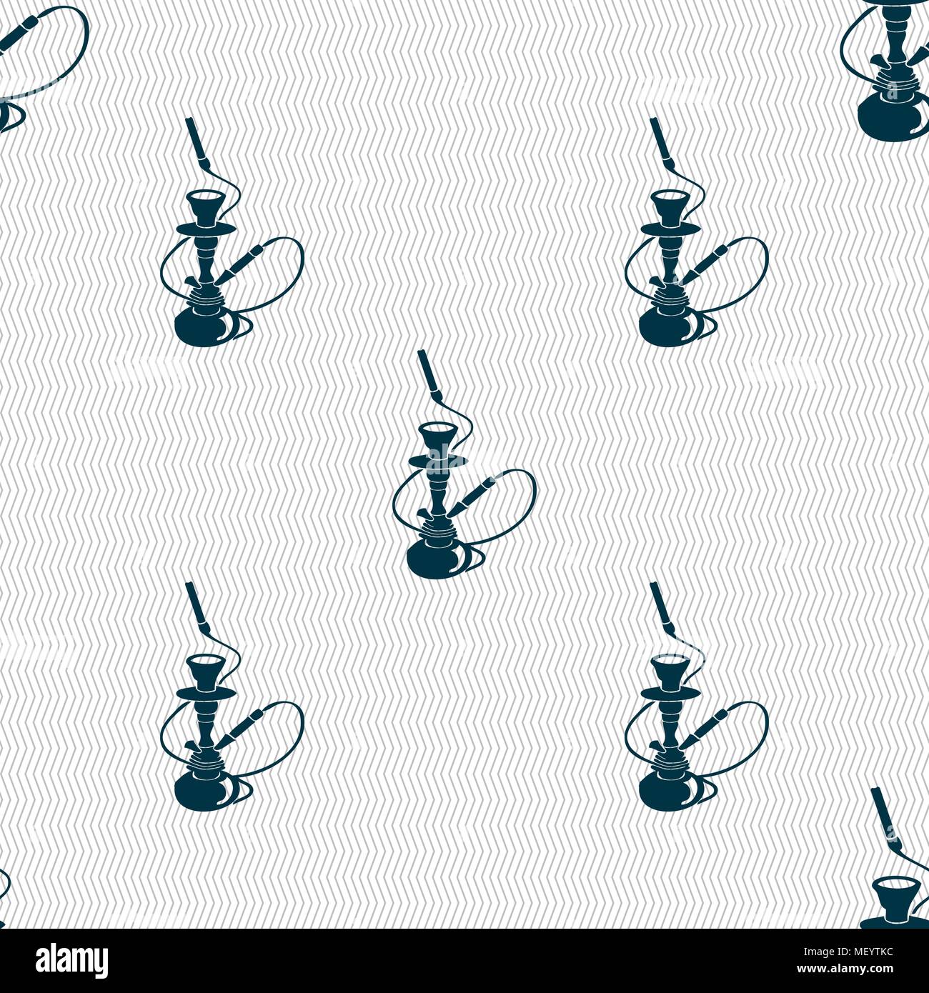 Hookah sign. Seamless pattern with geometric texture. Vector ...