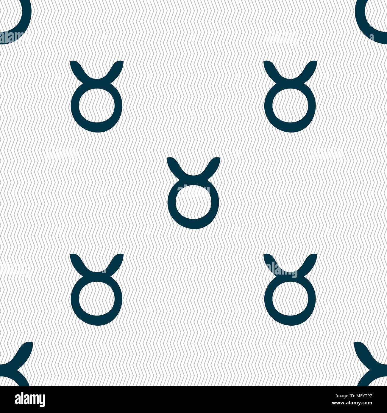 Taurus sign. Seamless pattern with geometric texture. Vector ...