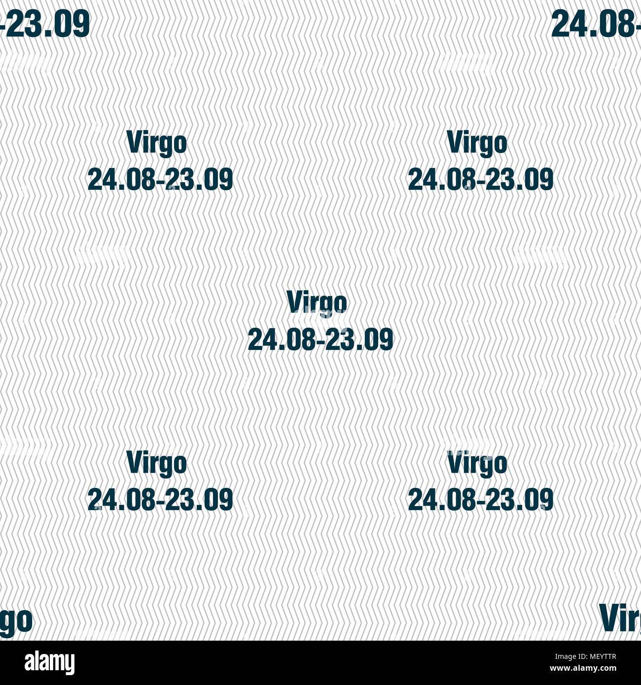 Virgo sign. Seamless pattern with geometric texture. Vector ...