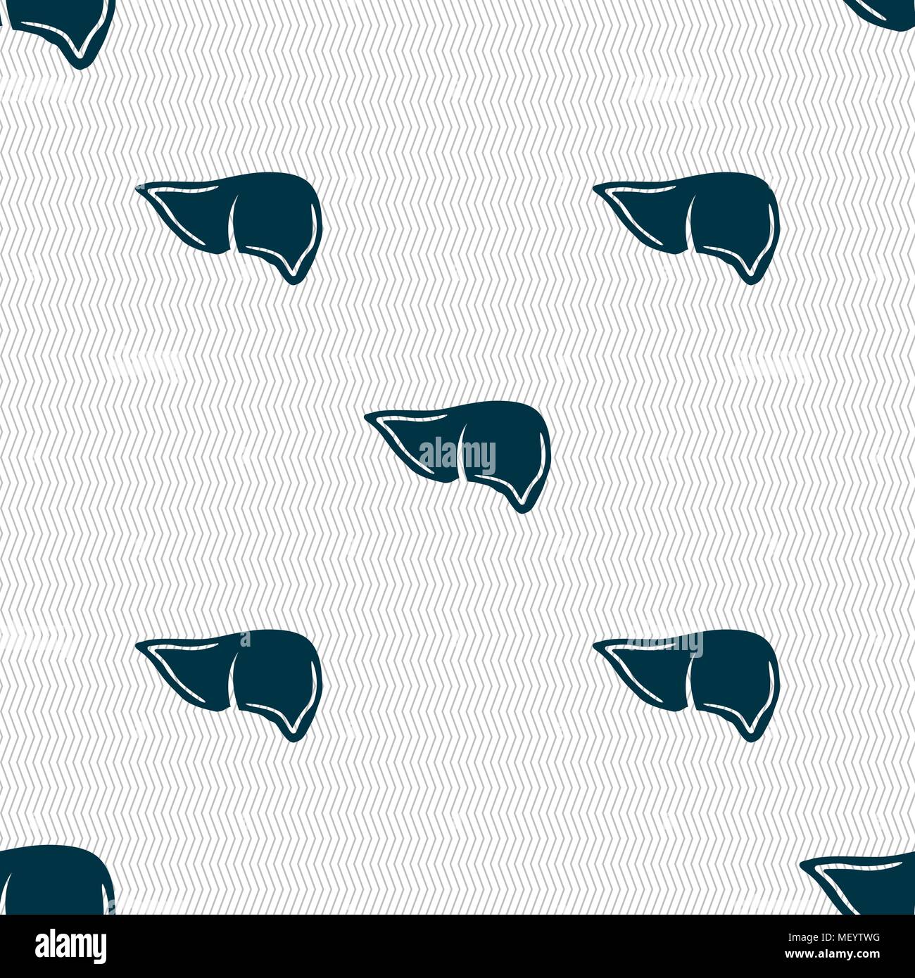 Liver sign. Seamless pattern with geometric texture. Vector ...