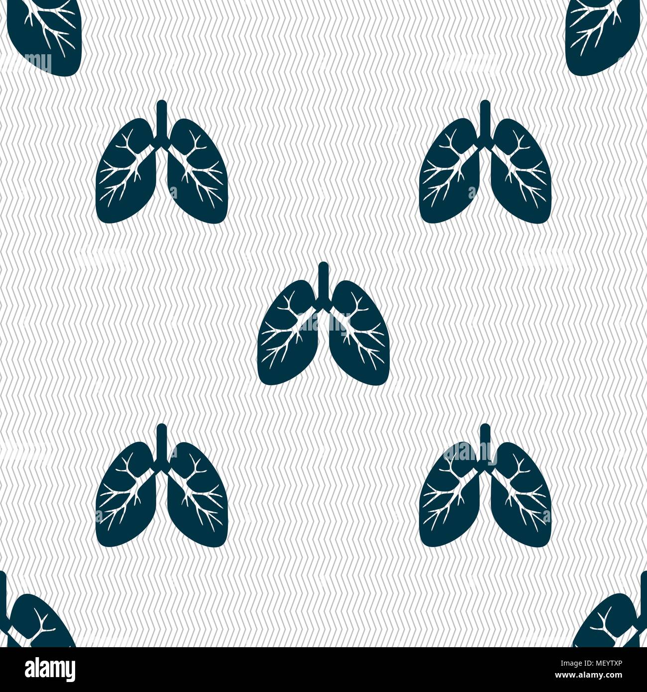 Lungs sign. Seamless pattern with geometric texture. Vector ...