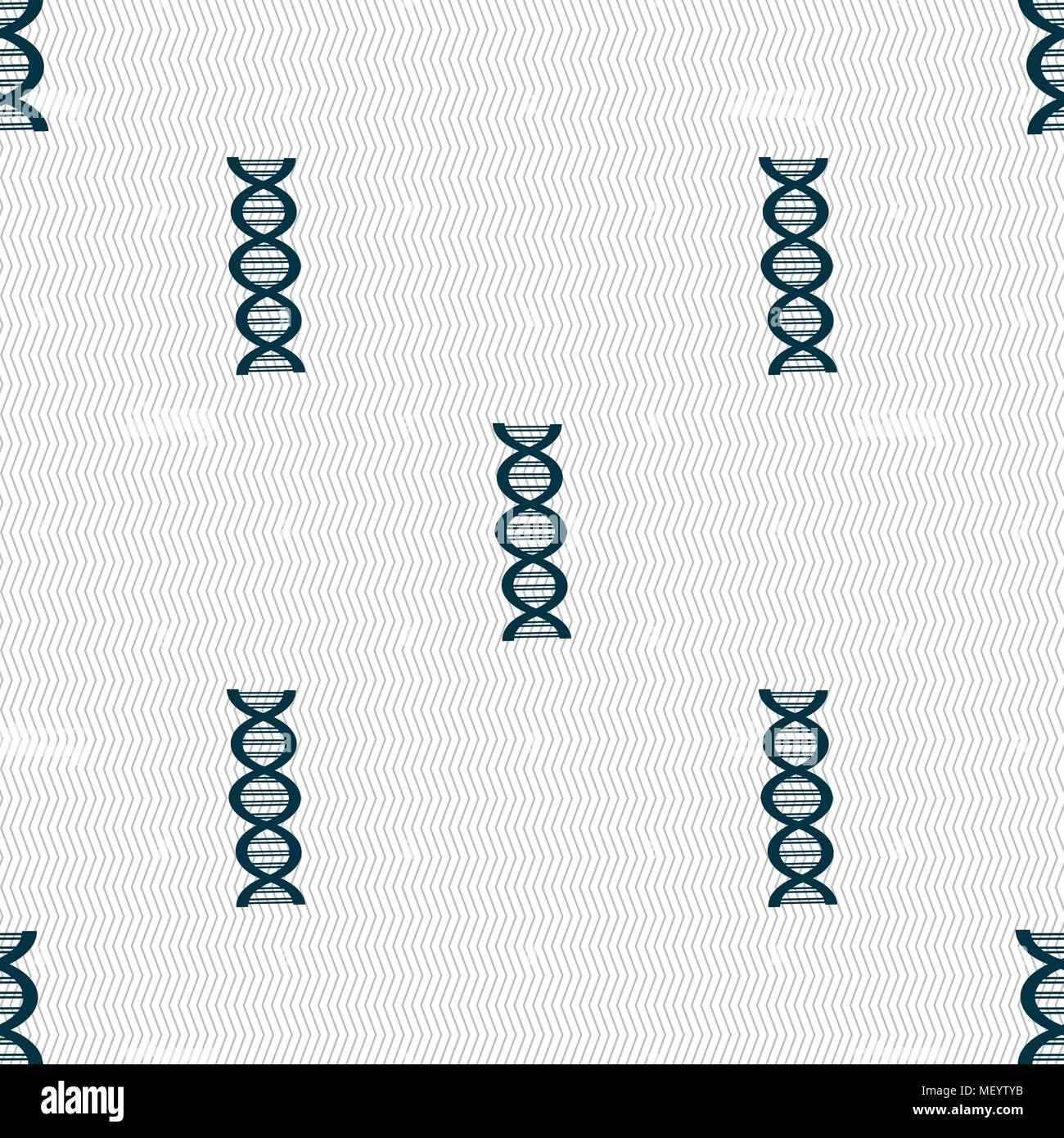 DNA sign. Seamless pattern with geometric texture. Vector illustration ...