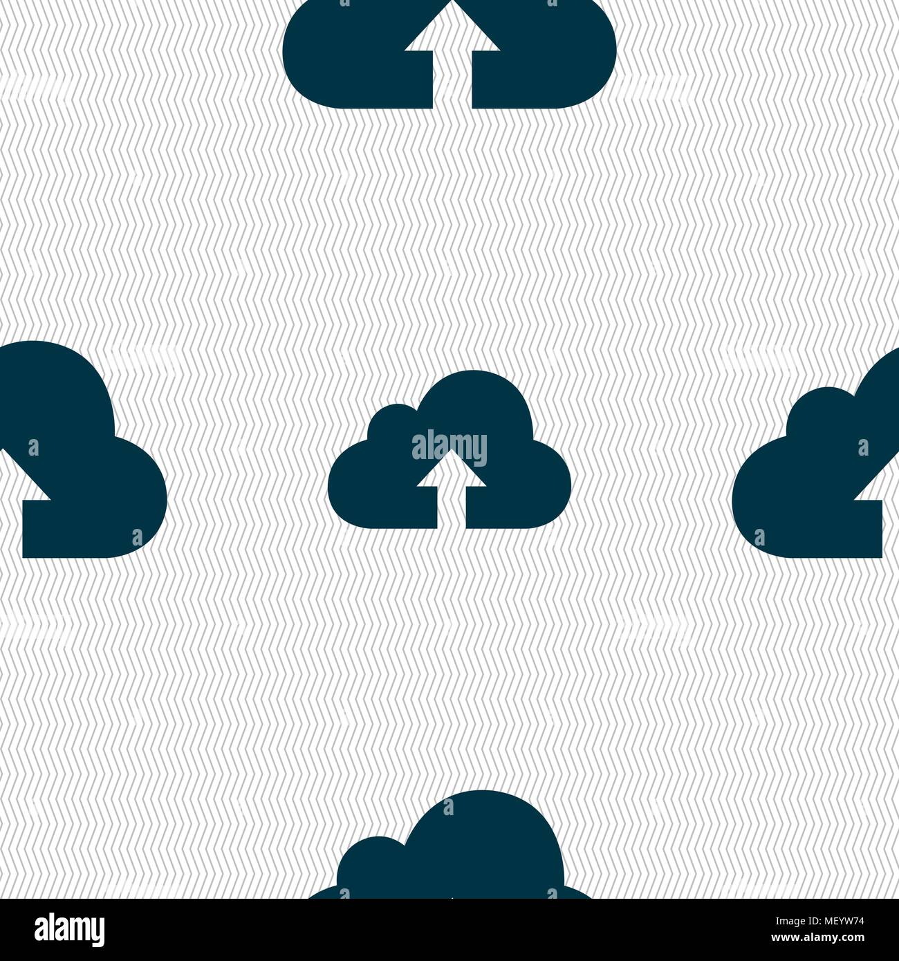Backup icon sign. Seamless pattern with geometric texture. Vector ...