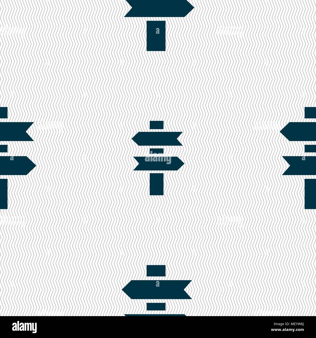 line directs icon sign. Seamless pattern with geometric texture. Vector ...
