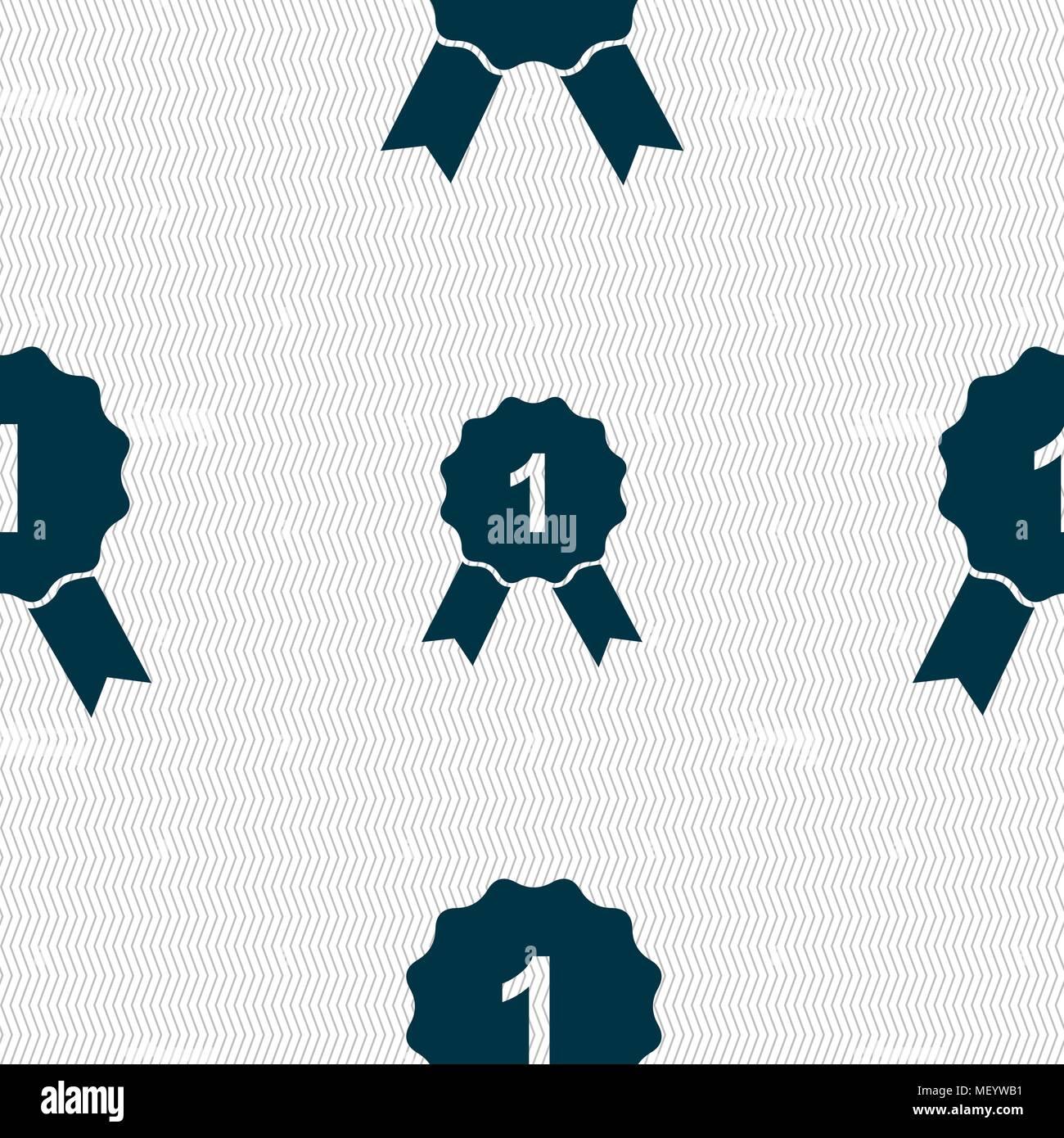 award medal icon sign. Seamless pattern with geometric texture. Vector ...