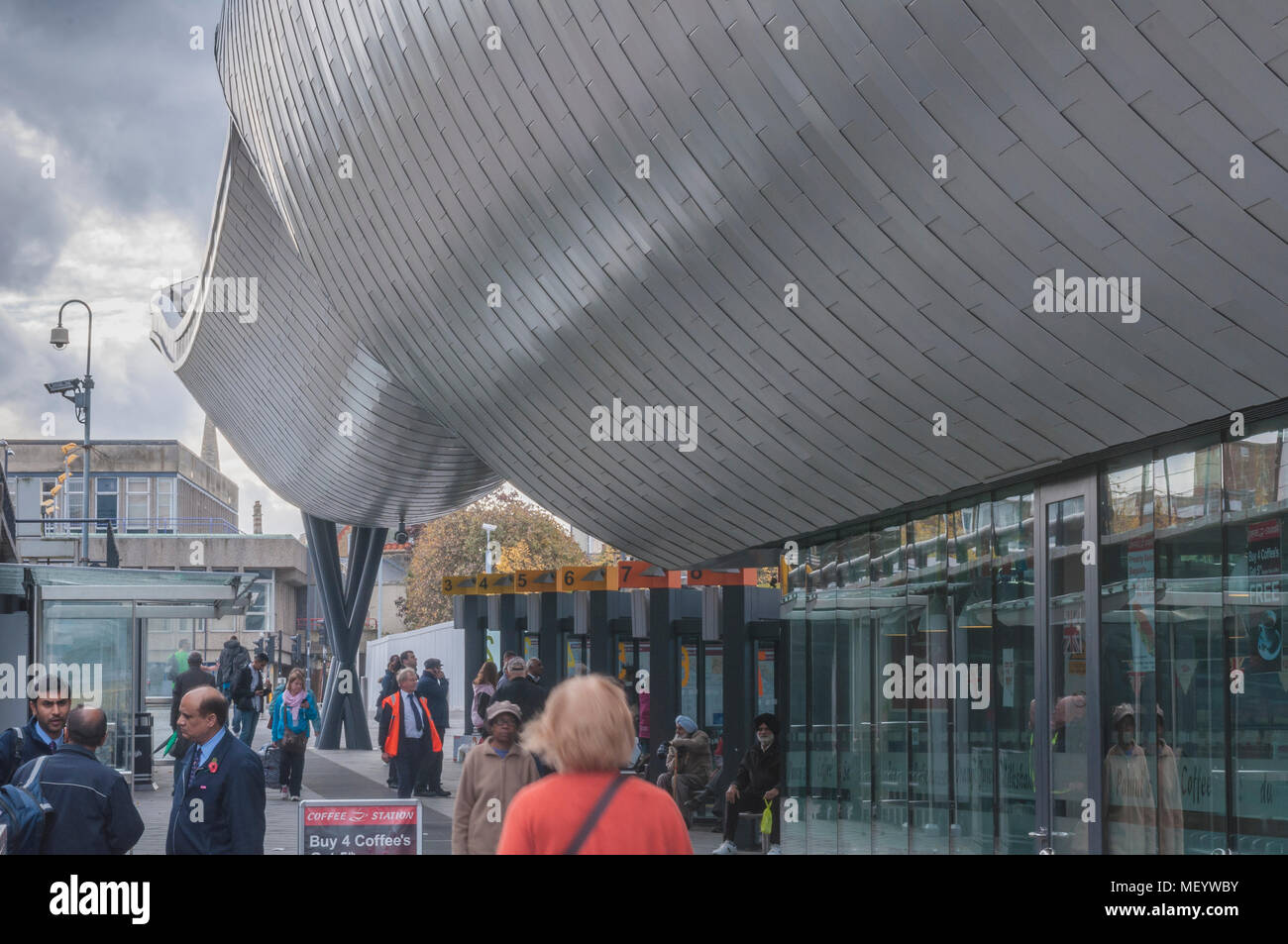 Slough Bus Station by Bblur architects: Phillip Roberts Stock Photo - Alamy