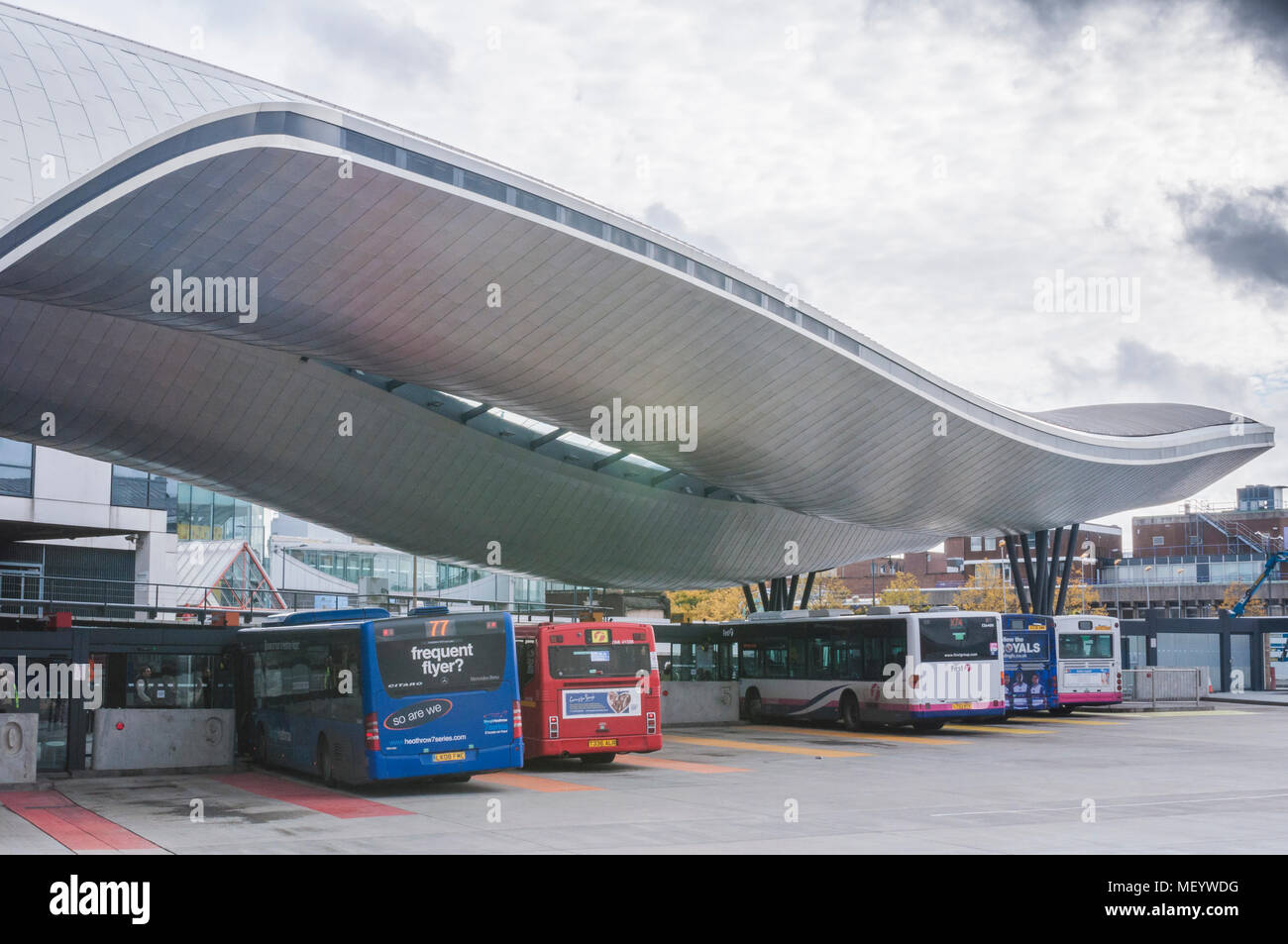 Slough Bus Station by Bblur architects: Phillip Roberts Stock Photo - Alamy