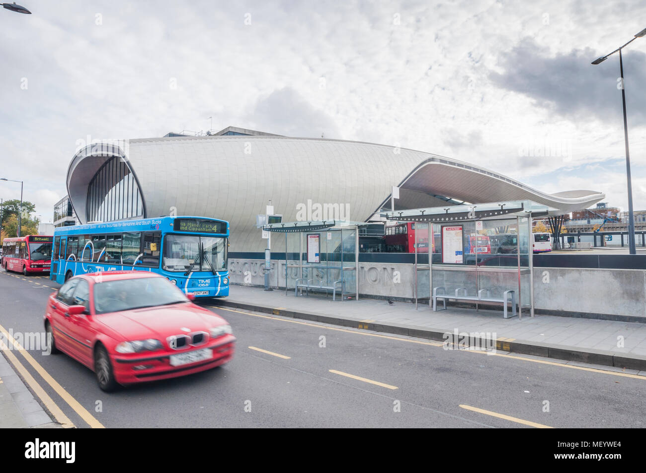 Slough Bus Station by Bblur architects: Phillip Roberts Stock Photo - Alamy