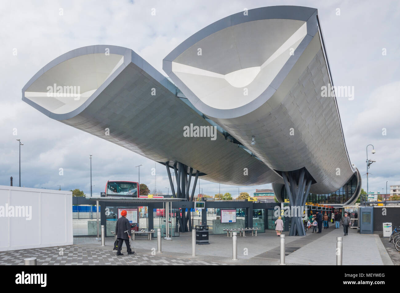 Slough Bus Station by Bblur architects: Phillip Roberts Stock Photo - Alamy