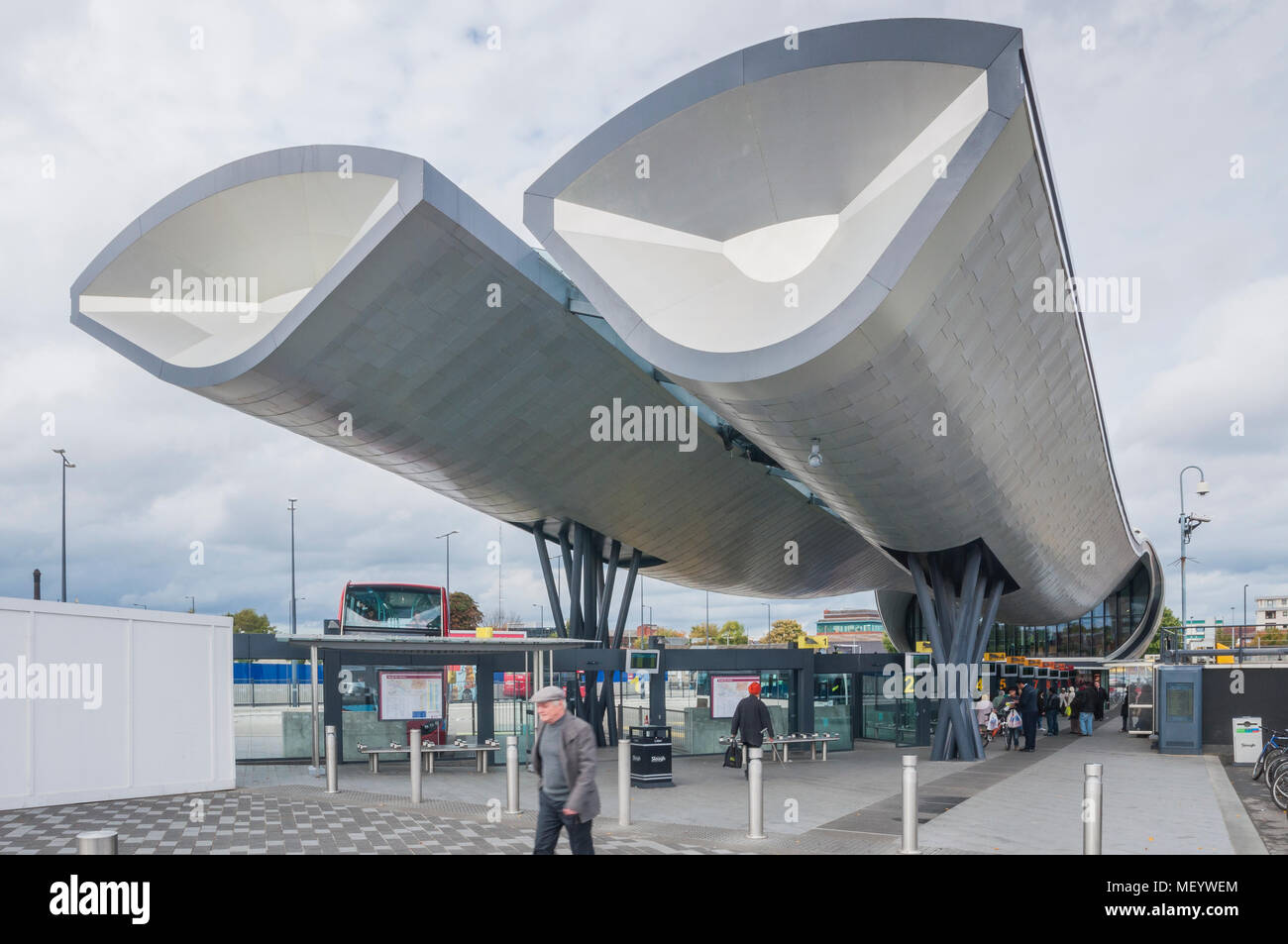 Slough Bus Station by Bblur architects: Phillip Roberts Stock Photo - Alamy