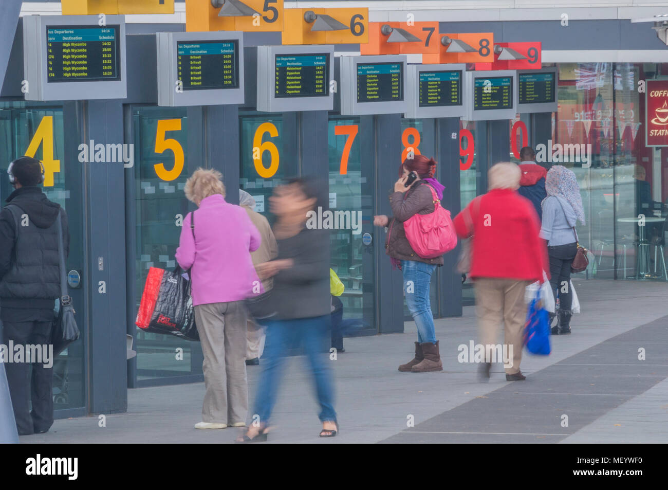Slough Bus Station by Bblur architects: Phillip Roberts Stock Photo - Alamy
