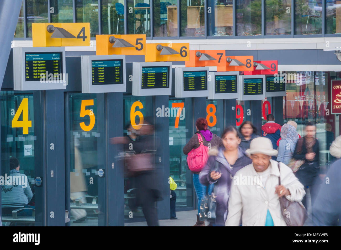 Slough Bus Station by Bblur architects: Phillip Roberts Stock Photo - Alamy