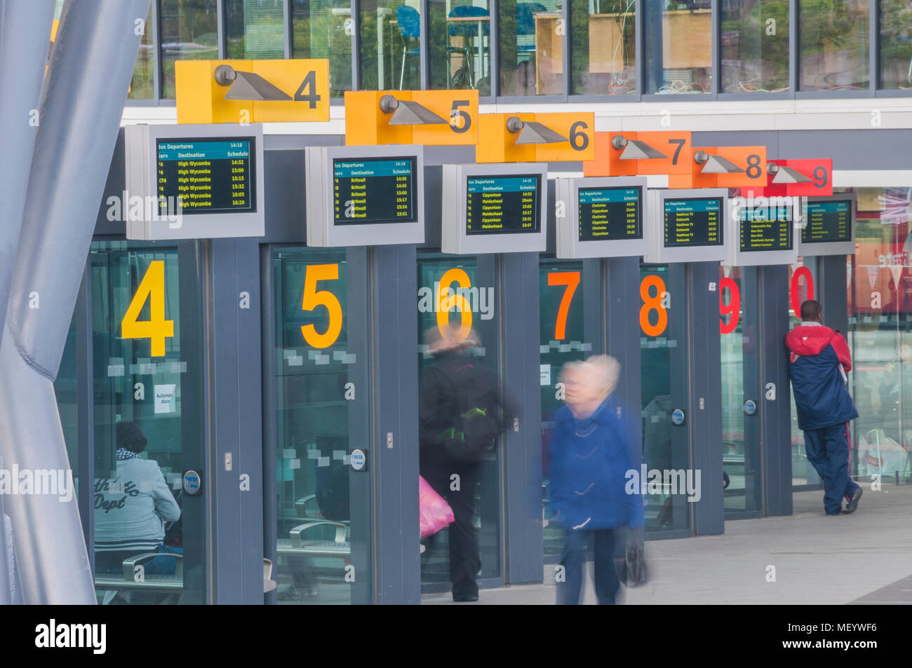 Slough Bus Station by Bblur architects: Phillip Roberts Stock Photo - Alamy