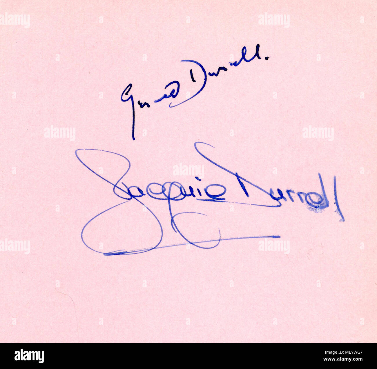 Gerald durrell wife hi-res stock photography and images - Alamy