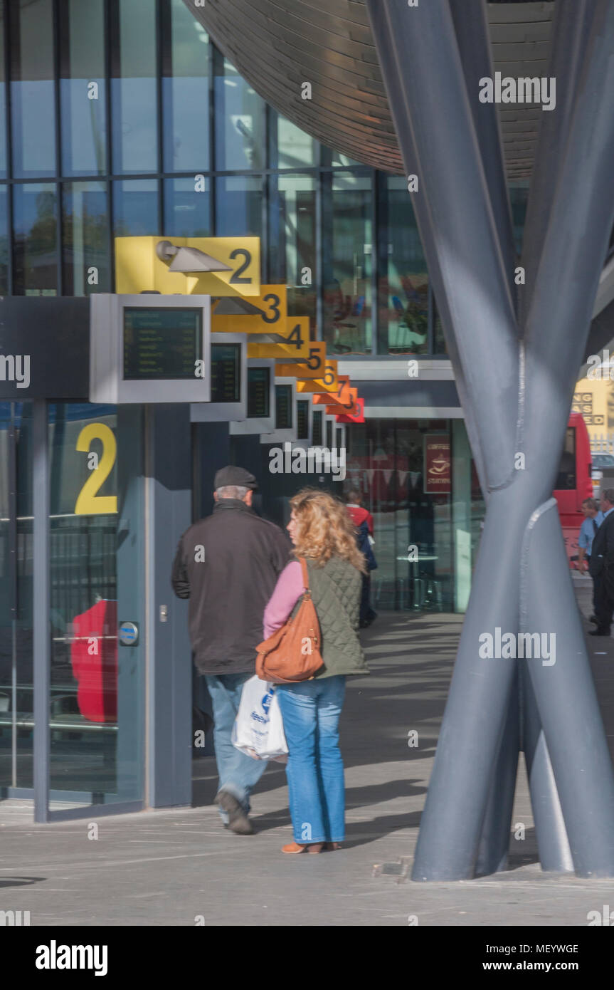 Slough Bus Station by Bblur architects: Phillip Roberts Stock Photo - Alamy