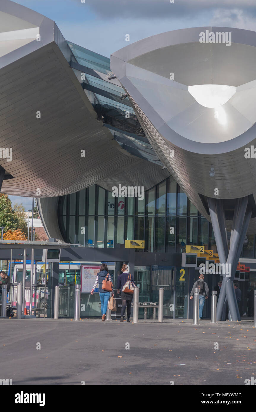 Slough Bus Station by Bblur architects: Phillip Roberts Stock Photo - Alamy