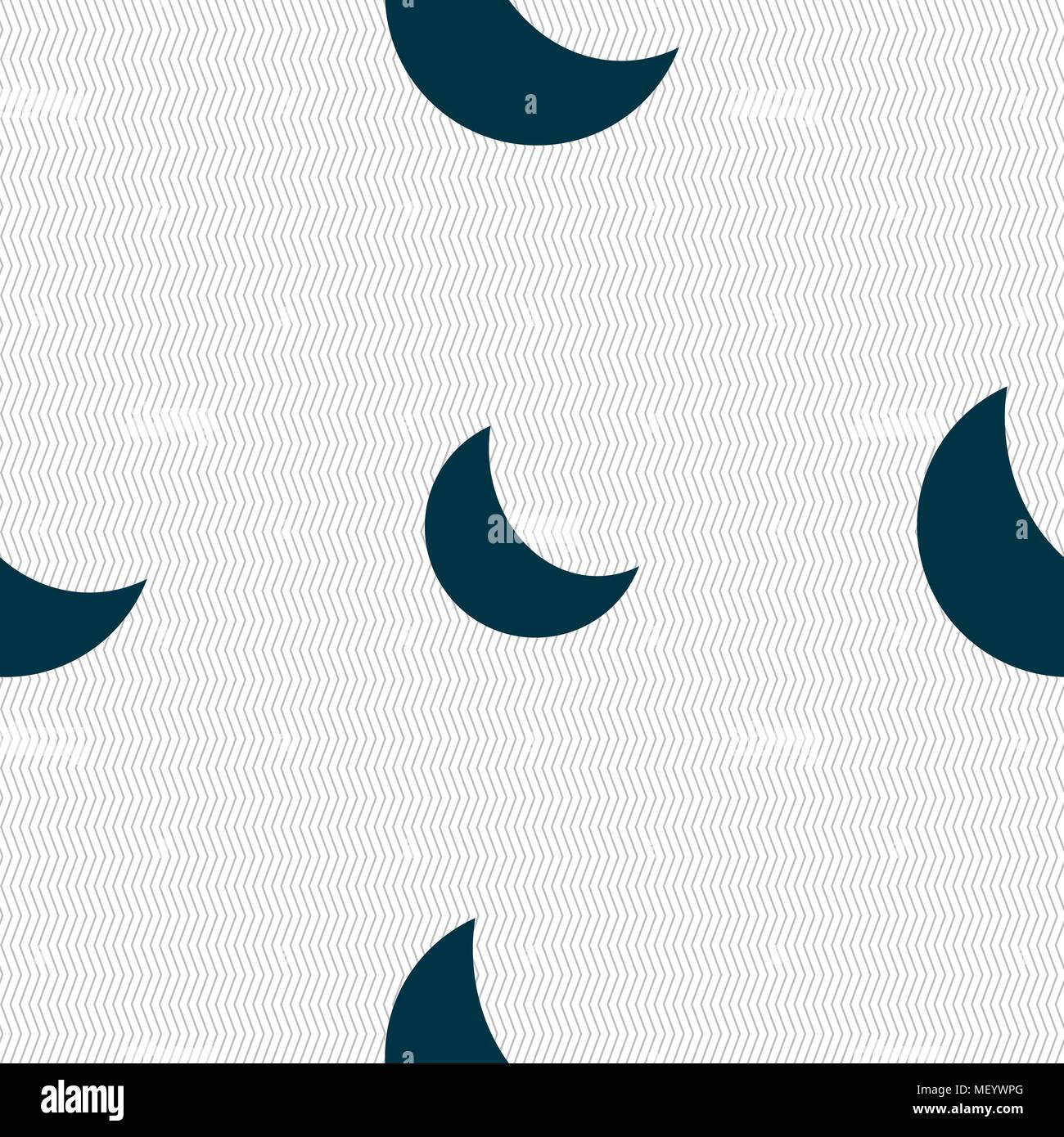 moon icon sign. Seamless pattern with geometric texture. Vector ...