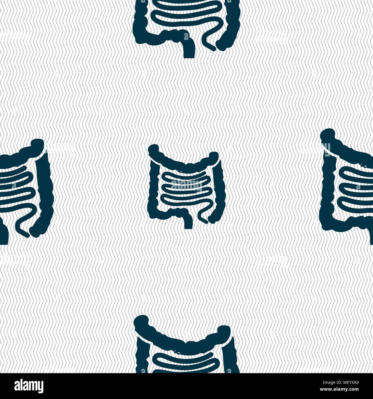 Intestines sign. Seamless pattern with geometric texture. Vector ...
