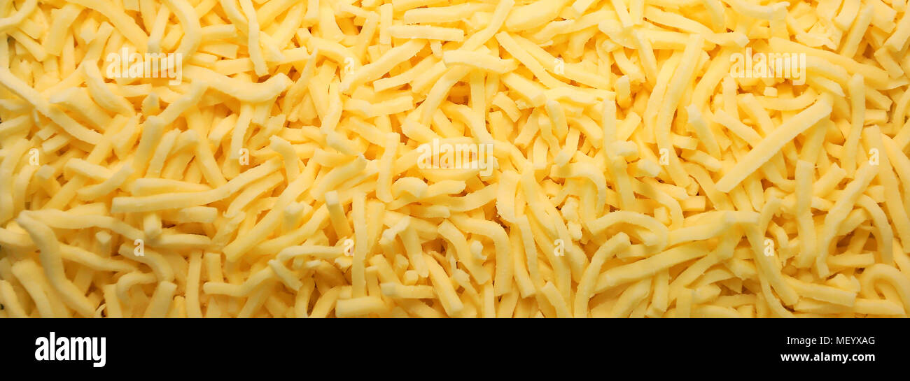 Grated Cheese ready to be used as ingredients in cooking Pizzas Stock ...