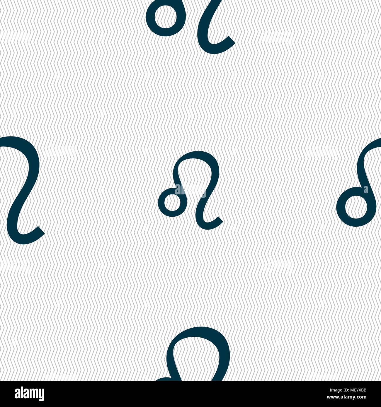 Leo zodiac sign. Seamless pattern with geometric texture. Vector ...