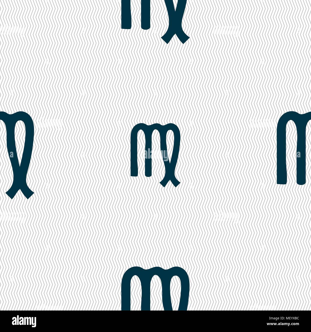 Virgo sign. Seamless pattern with geometric texture. Vector ...