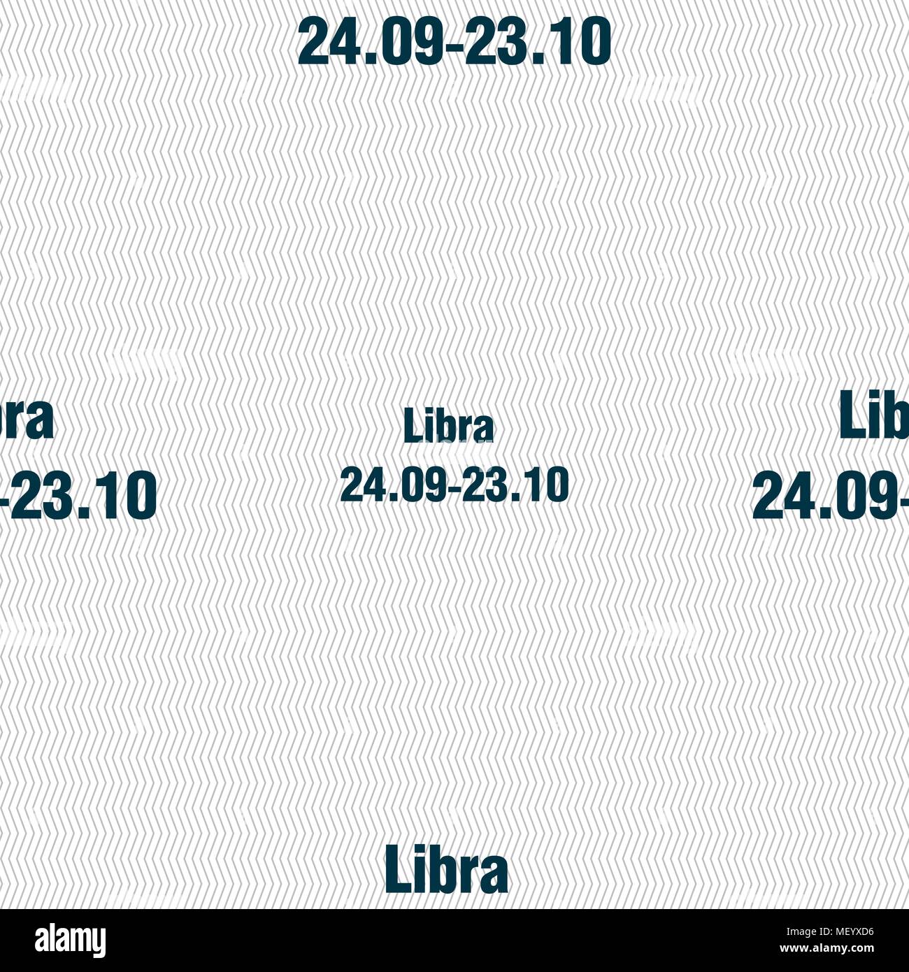 Decorative Zodiac Libra sign. Seamless pattern with geometric texture ...