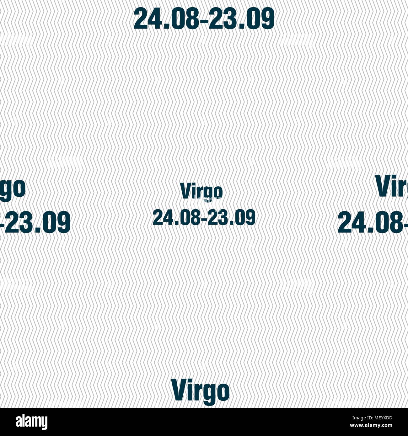 Virgo sign. Seamless pattern with geometric texture. Vector ...
