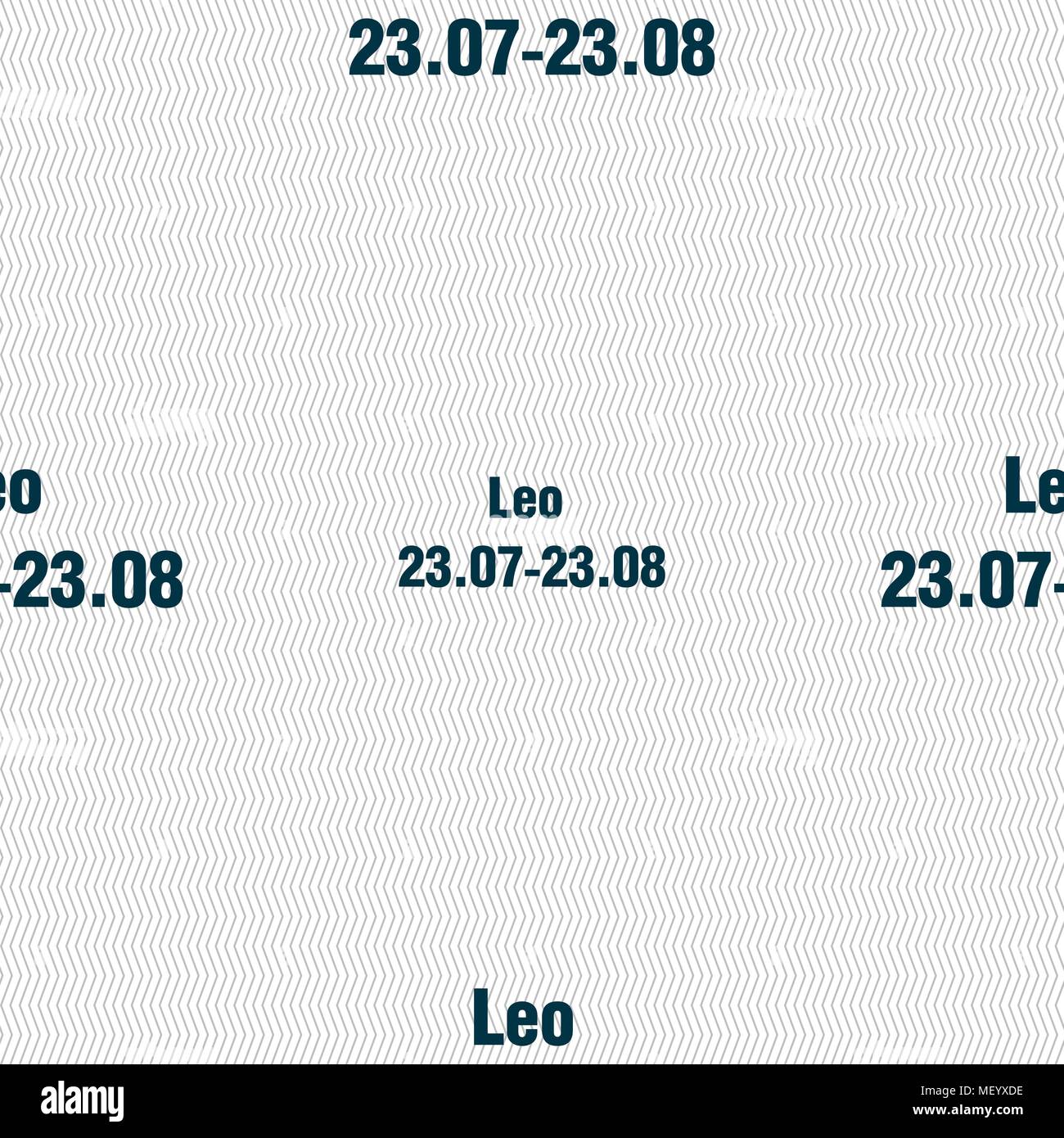 Leo zodiac sign. Seamless pattern with geometric texture. Vector ...