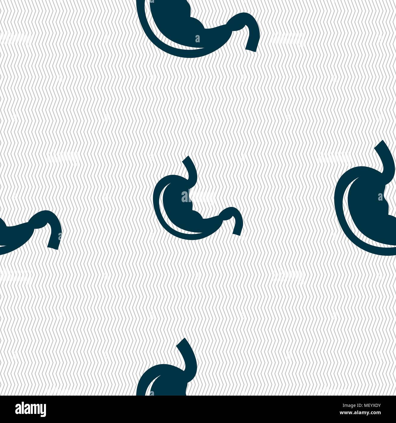 Stomach sign. Seamless pattern with geometric texture. Vector ...