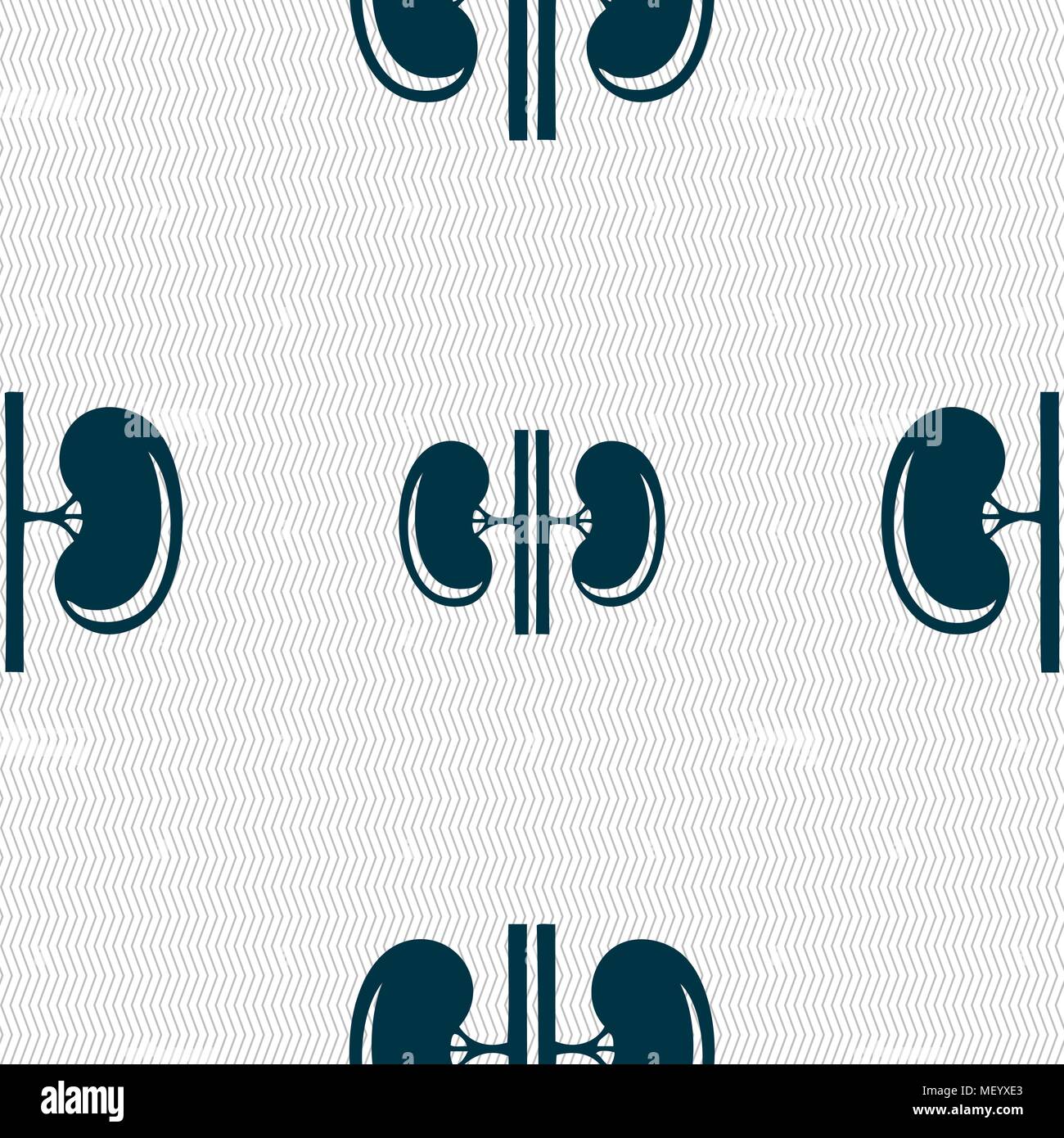 Kidneys sign. Seamless pattern with geometric texture. Vector ...