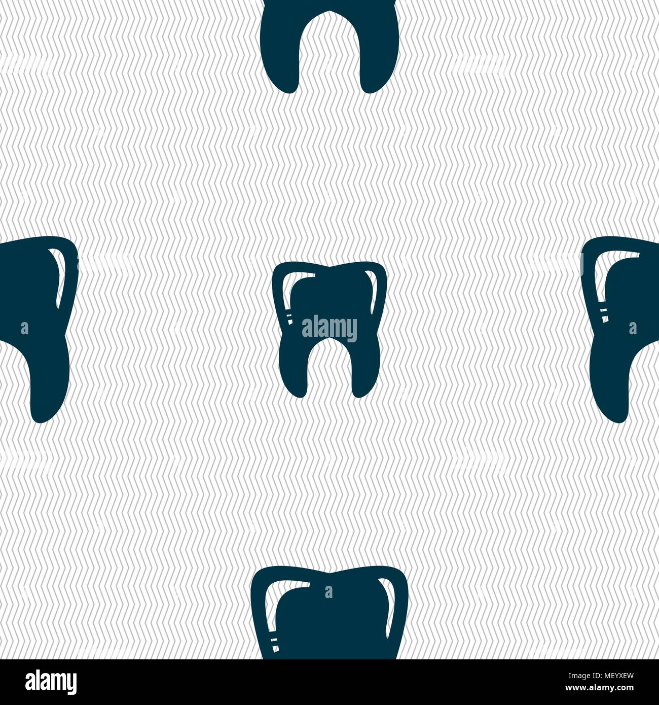 Tooth sign. Seamless pattern with geometric texture. Vector ...