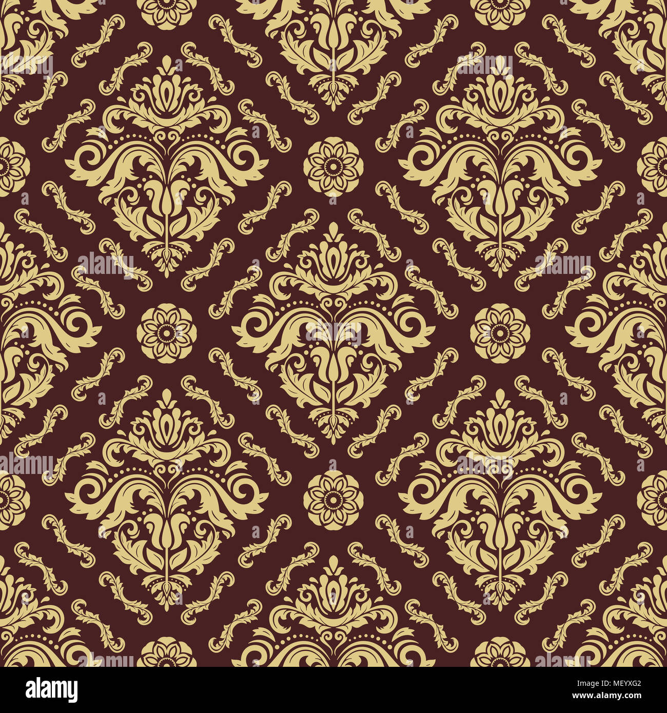 Vintage seamless damask hi-res stock photography and images - Alamy