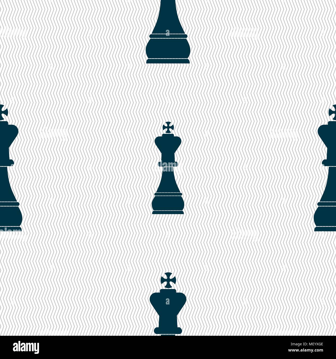 Chess king sign. Seamless pattern with geometric texture. Vector ...