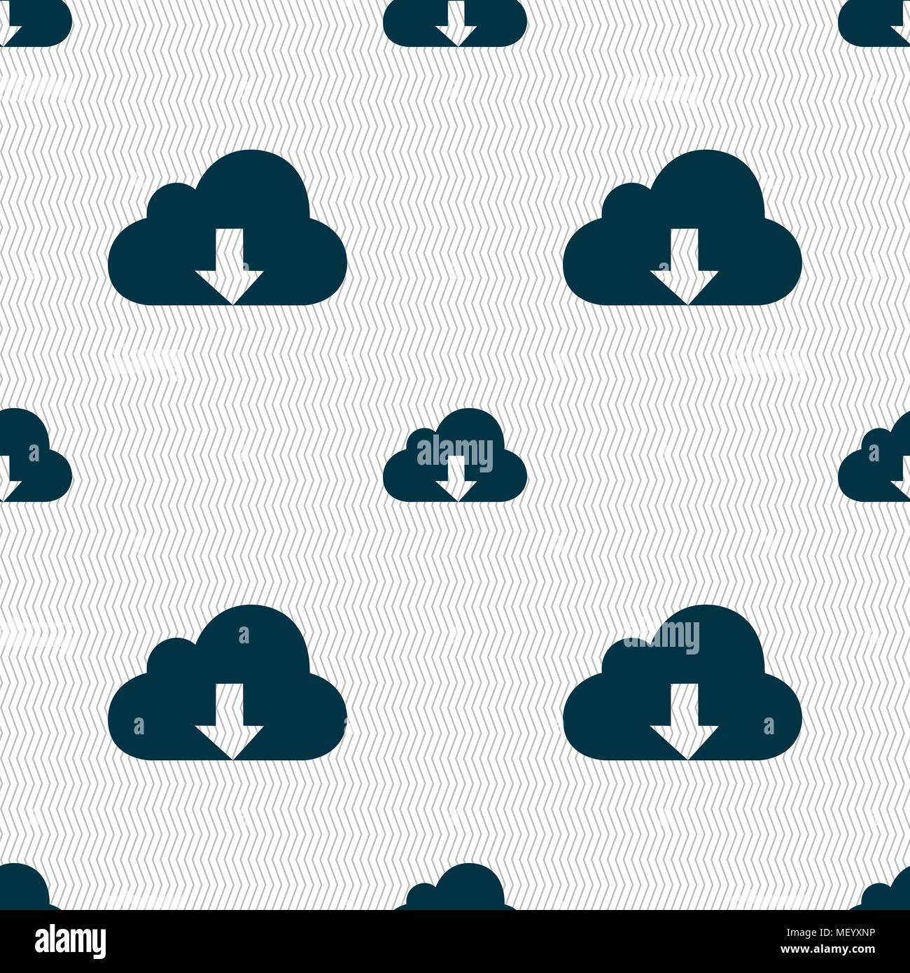 Backup icon sign. Seamless pattern with geometric texture. Vector ...
