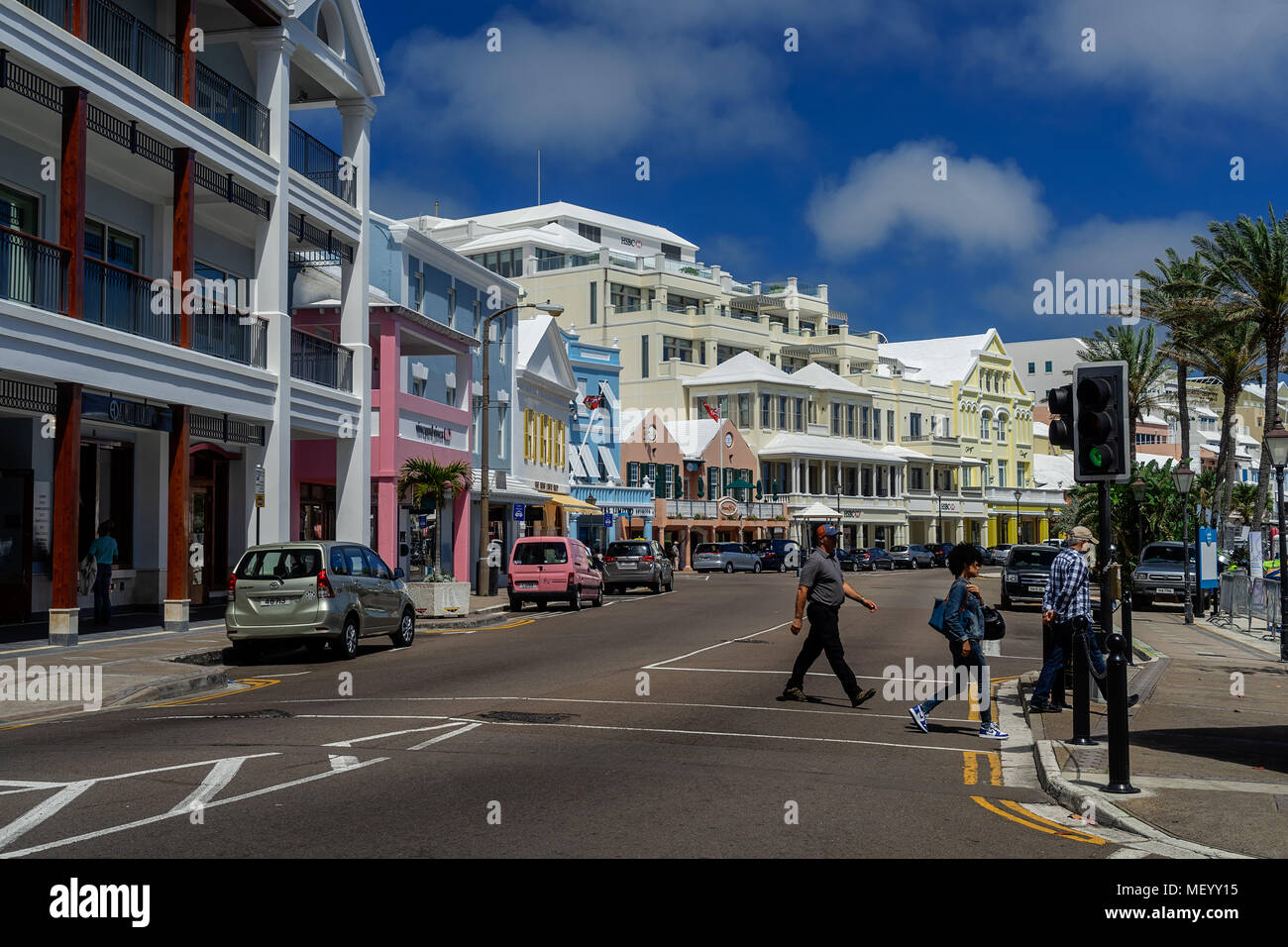 Bermuda Hamilton Front Street Stock Photos & Bermuda Hamilton Front ...