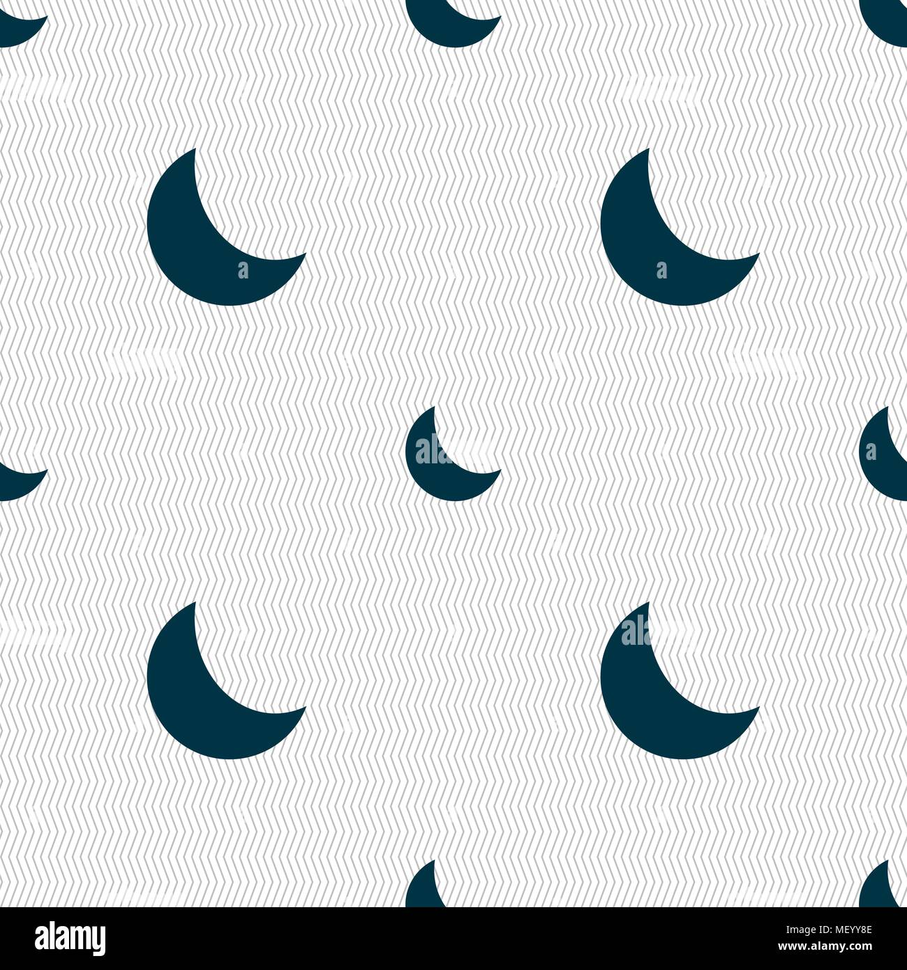 moon icon sign. Seamless pattern with geometric texture. Vector ...