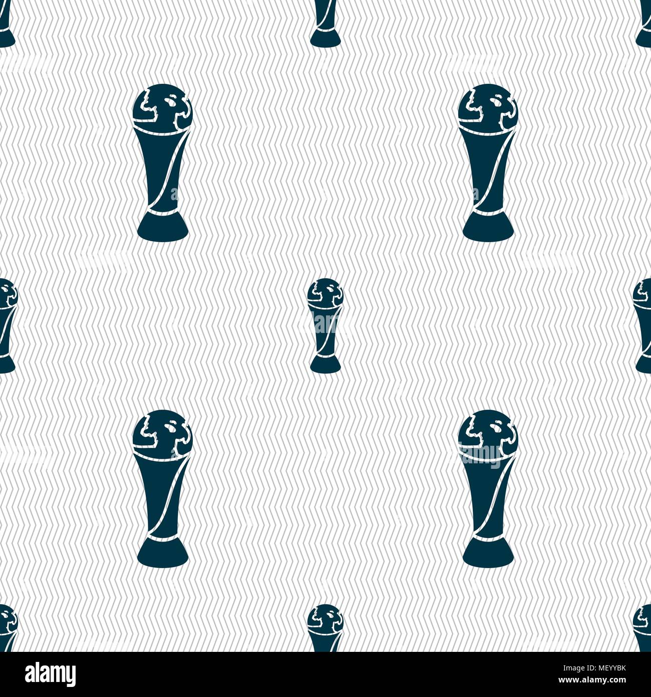 World cup icon sign. Seamless pattern with geometric texture. Vector ...