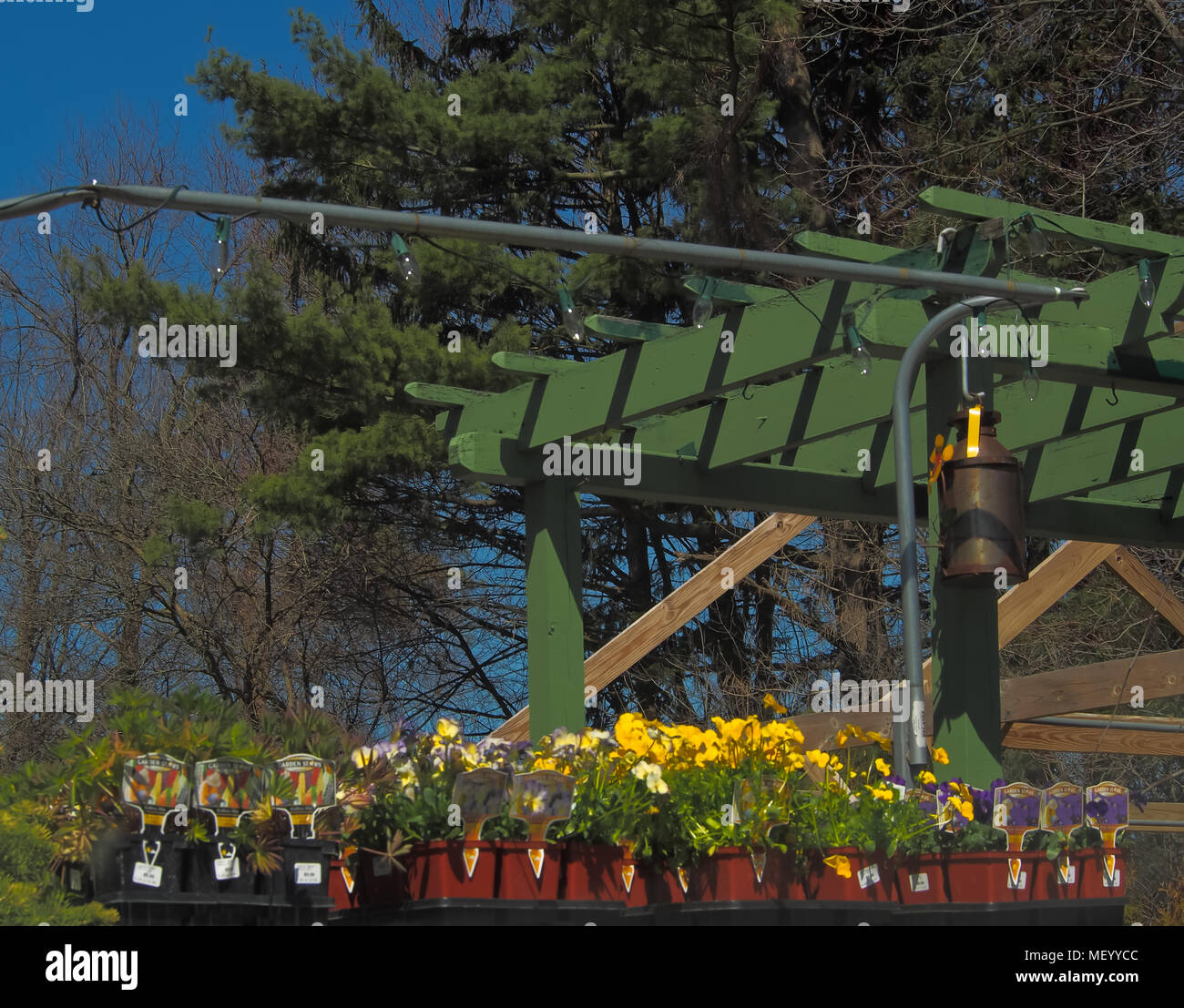 garden shop in spring Stock Photo - Alamy