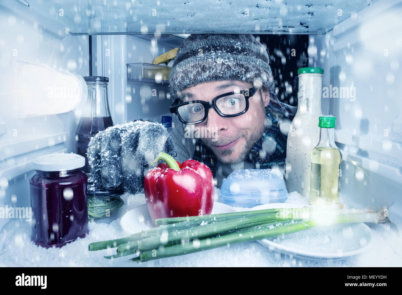 Inside fridge freezer hi-res stock photography and images - Alamy