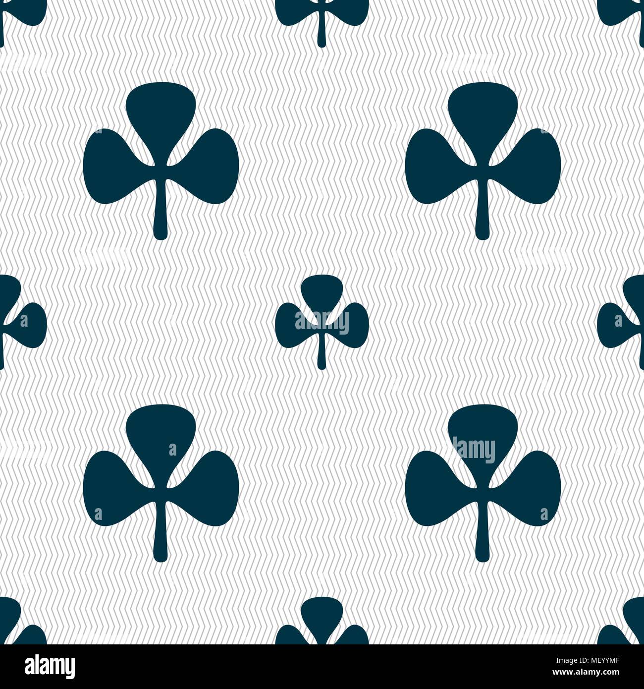 Clover sign. Seamless pattern with geometric texture. Vector ...