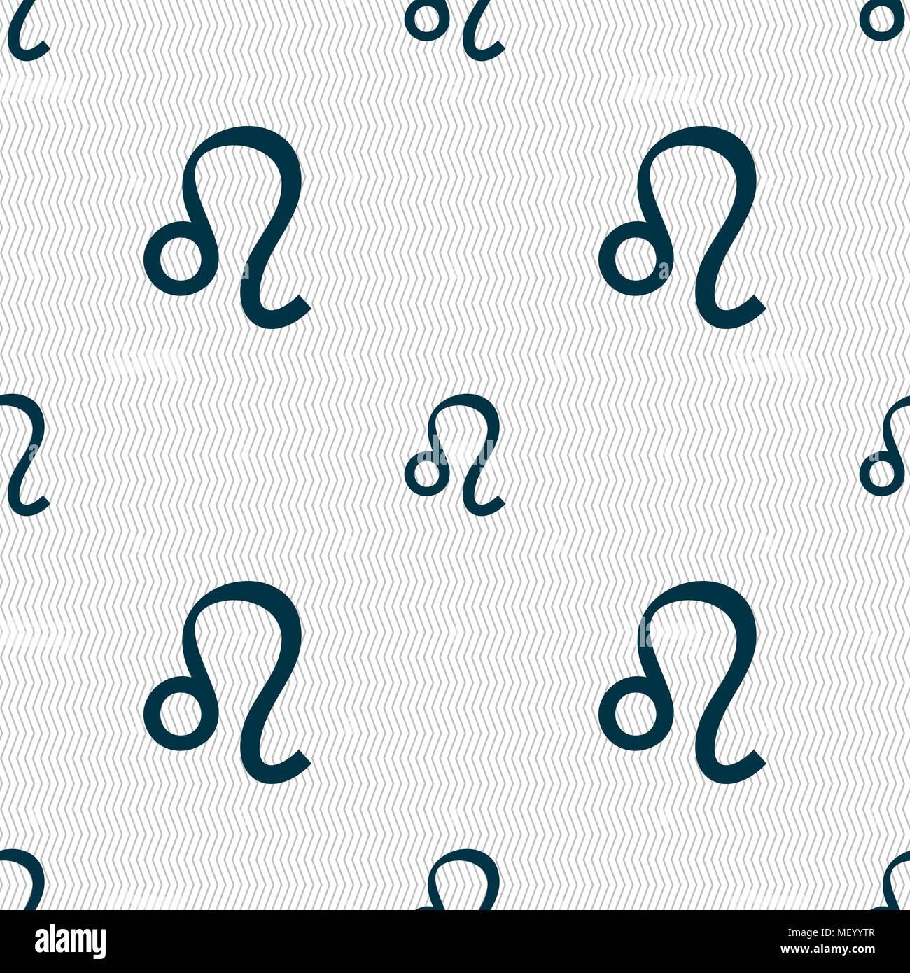 Leo zodiac sign. Seamless pattern with geometric texture. Vector ...